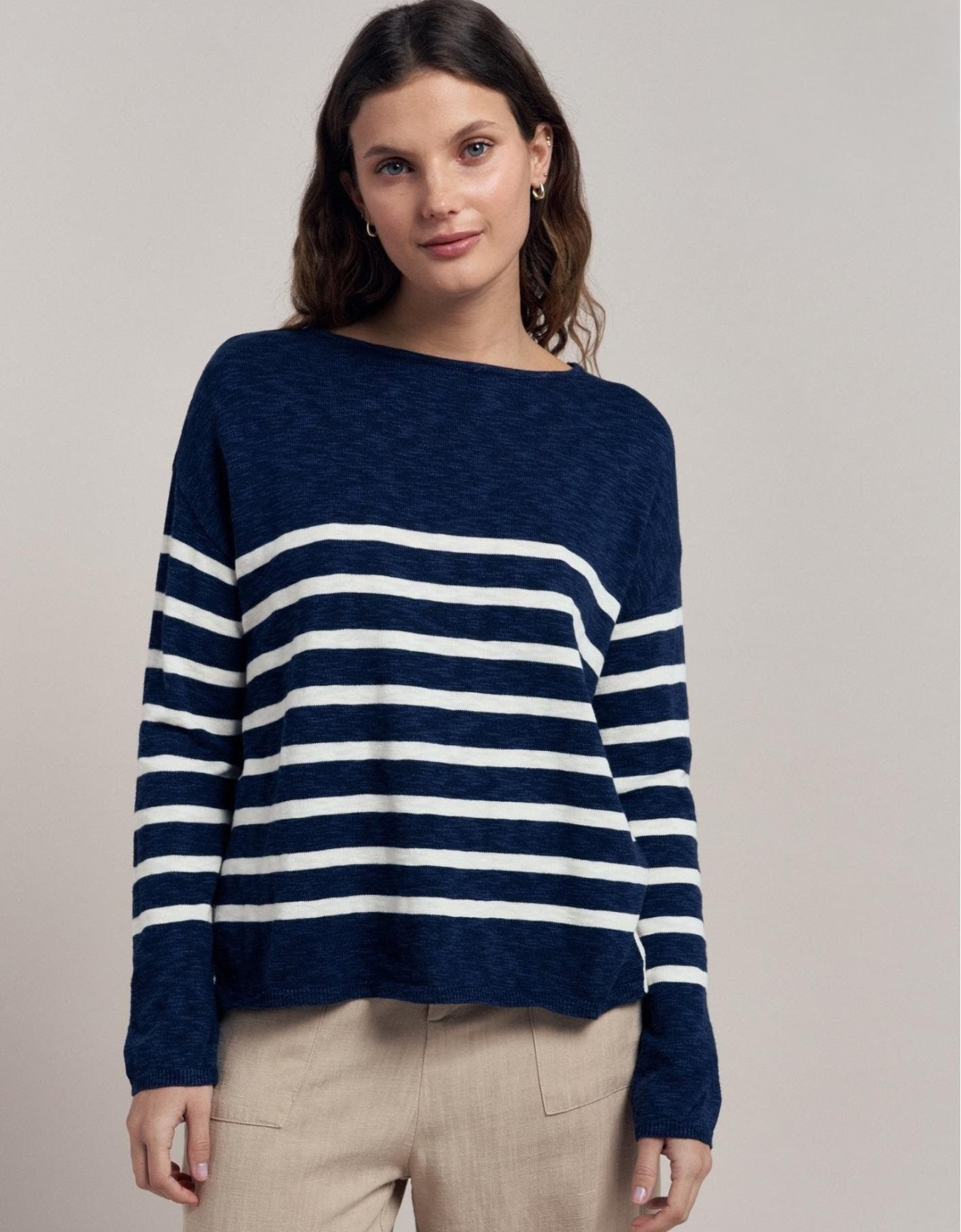 Bobbie Top-Navy/Milk Stripe – Little Love Boutique
